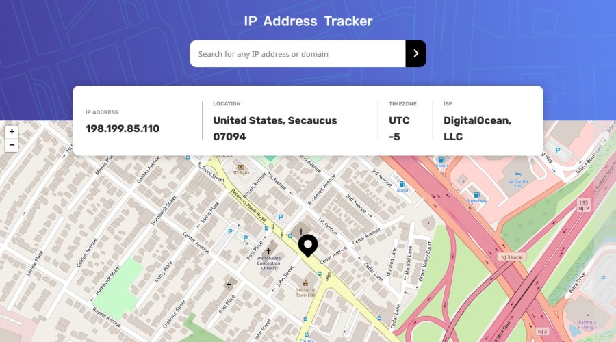 Frontend Mentor Ip Address Tracker Using Html Css Js And Api Coding Challenge Solution