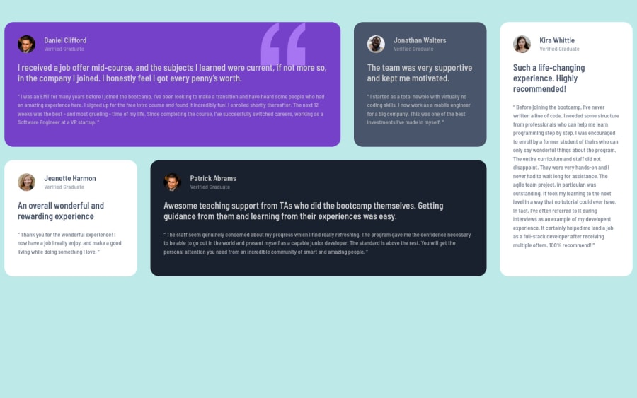 Frontend Mentor Css Grid And Bootstrap To Make It Responsive Coding Challenge Solution