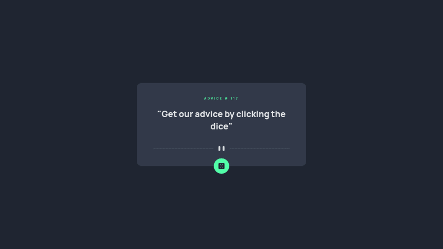 Frontend Mentor Advice Generator App Using React And Api Coding