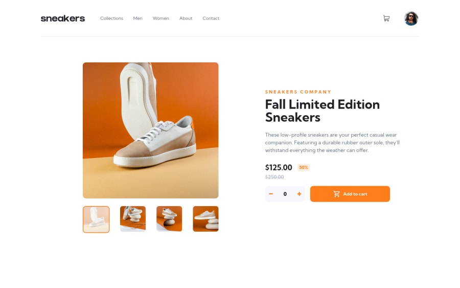 Frontend Mentor Responsive E Commerce Product Page Using Vite React