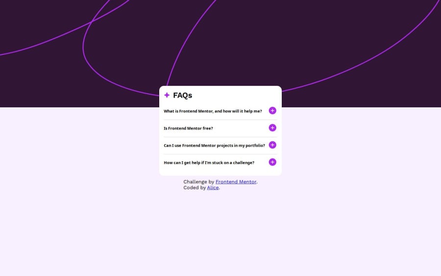 Frontend Mentor Frontend Mentor Faqs Coding Challenge Solution