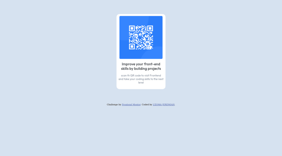 Frontend Mentor Responsive Qr Code Component Coding Challenge Solution