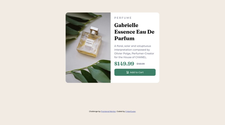 Frontend Mentor Product Preview Card Component Built With Html And Css Coding Challenge Solution
