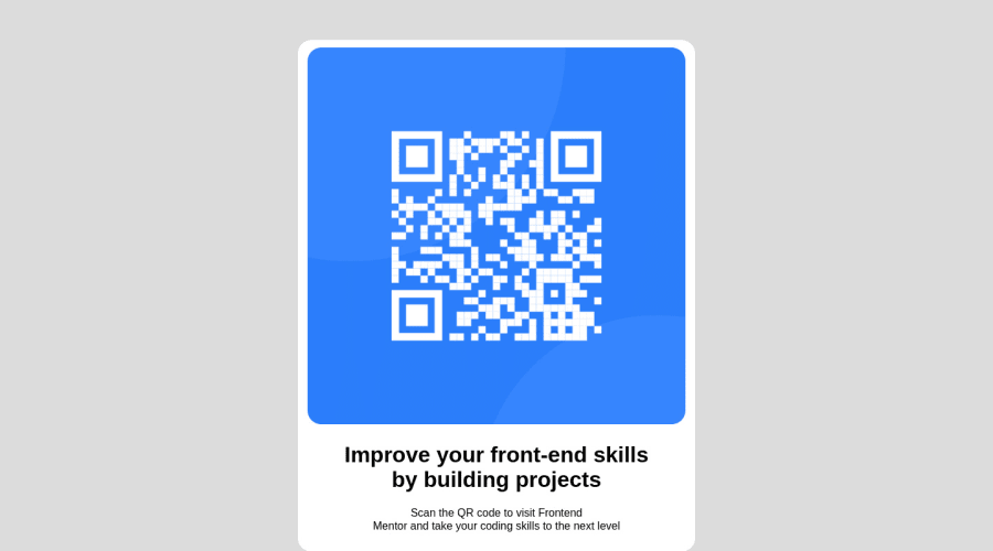 Frontend Mentor | Responsive QR Code Design coding challenge solution Frontend Mentor | Responsive QR Code Design coding challenge solution