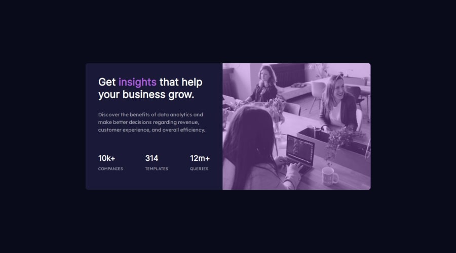Frontend Mentor Stats Preview Card Coding Challenge Solution
