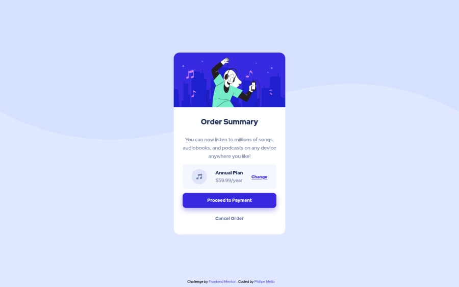 Frontend Mentor Order Summary Card With Scss Coding Challenge Solution