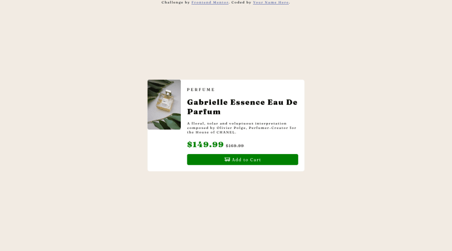 Frontend Mentor Card Using Html And Css Coding Challenge Solution 3782