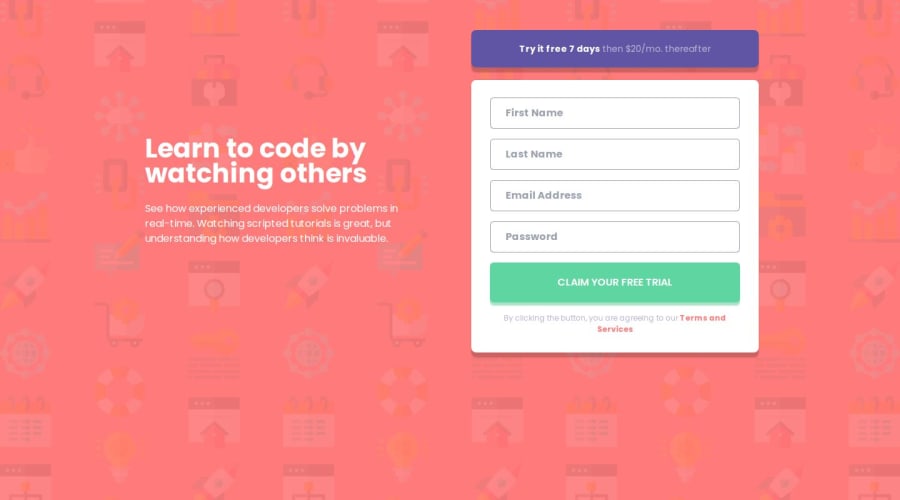 Frontend Mentor Frontend Mentor Intro Component With Sign Up Form