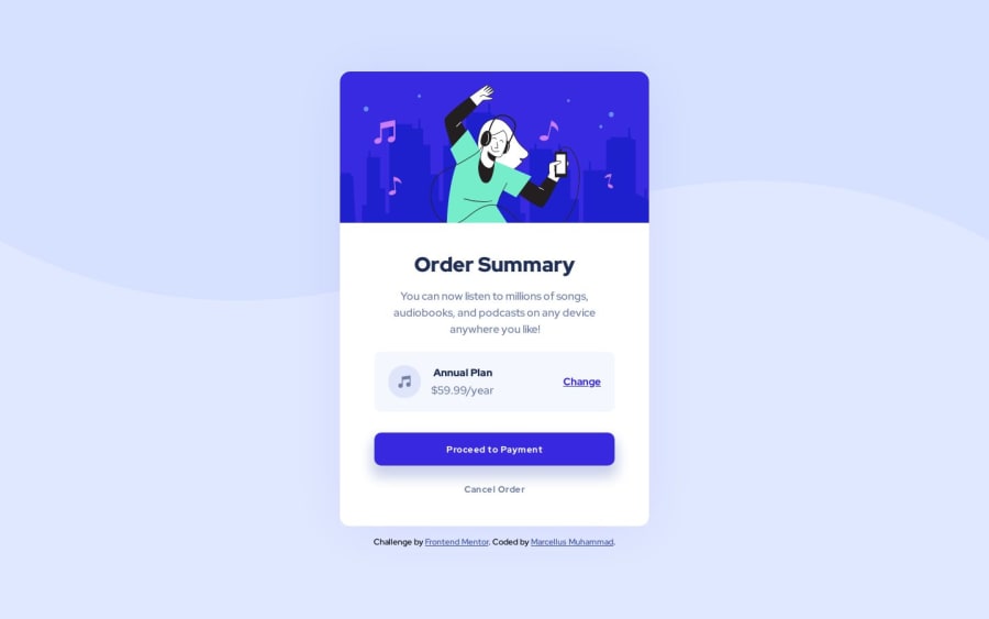 Frontend Mentor Order Summary Component Built Wsass And Flexbox Coding Challenge Solution
