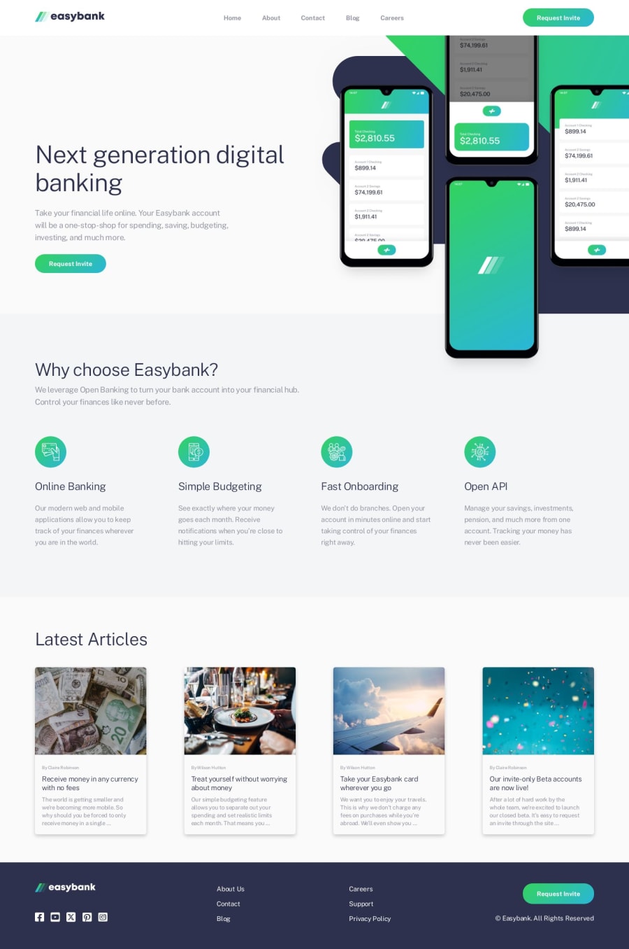 Frontend Mentor | EasyBank landing page solution coding challenge solution Frontend Mentor | EasyBank landing page solution coding challenge solution
