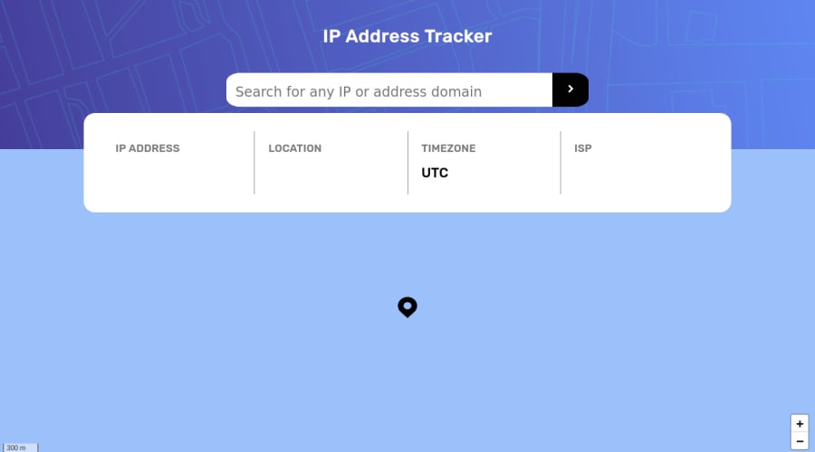 Frontend Mentor Ip Tracker Coding Challenge Solution