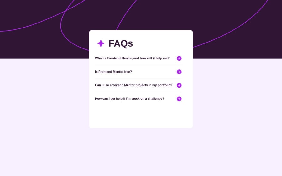 Frontend Mentor Responsive Accordion Faqs Page Using Html Css And Vanilla Javascript Coding