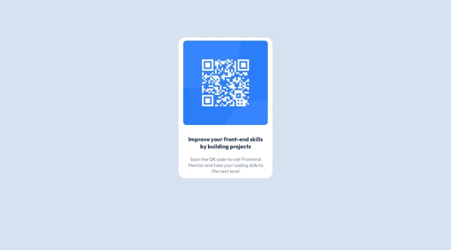 Frontend Mentor | QR Code Challenge using HTML and CSS coding challenge solution