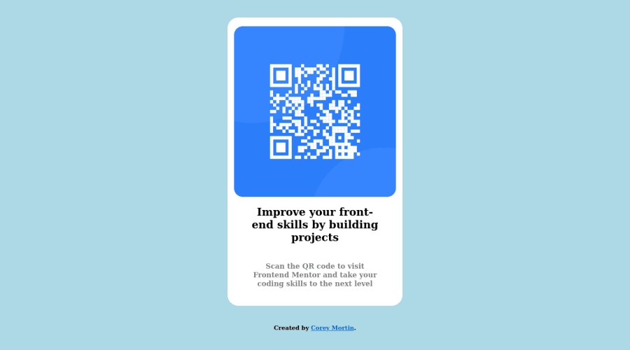 Frontend Mentor Qr Code Using Flexbox Coding Challenge Solution