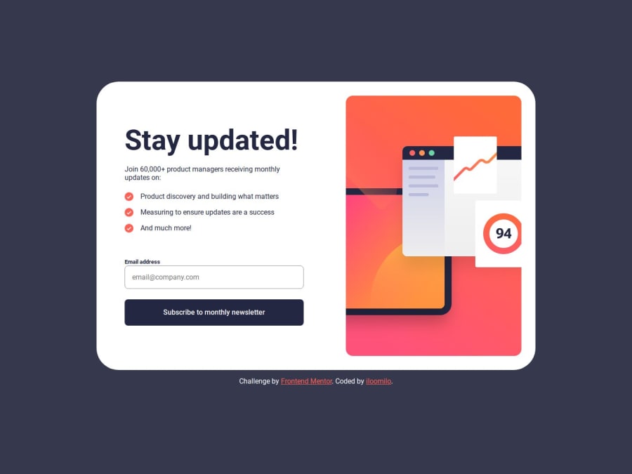 Frontend Mentor Responsive Animated Solution With Css Grid Coding