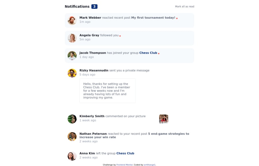 Frontend Mentor | Responsive Notifications page / BEM, SCSS, JS ... Frontend Mentor | Responsive Notifications page / BEM, SCSS, JS ...
