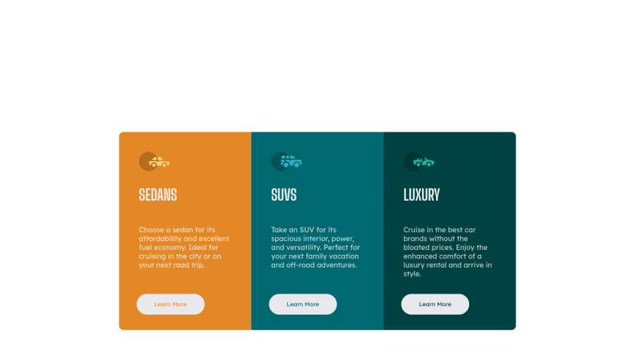 Frontend Mentor 3 Column Preview Card Solution Coding Challenge Solution
