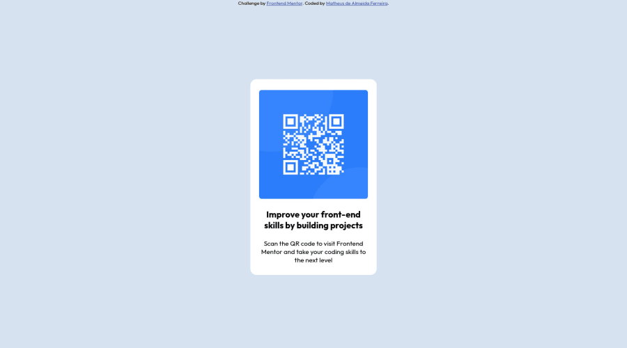 Frontend Mentor Qr Code Component Using Html5 And Css3 Coding