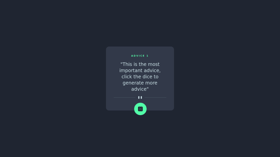 Frontend Mentor Advice Generator With Html Tailwind Css And Api