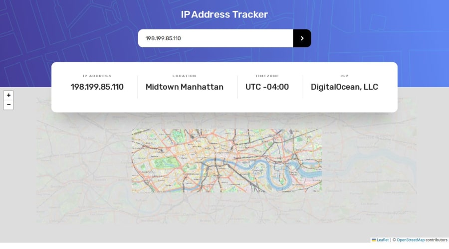 Frontend Mentor Ip Address Tracker Coding Challenge Solution