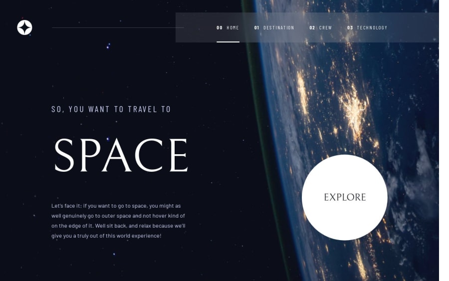 Frontend Mentor Multi Page Space Tourism With React React Router And