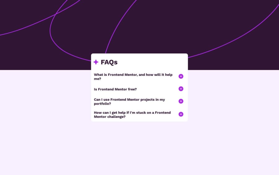 Frontend Mentor Faq Accordion Using Web Components Coding Challenge