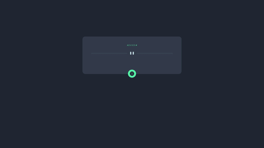 Frontend Mentor Advice Generator App Using Api Coding Challenge Solution