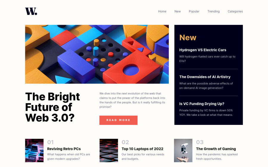 Frontend Mentor Responsive Webpage Using Grid And Flexbox Coding Challenge Solution