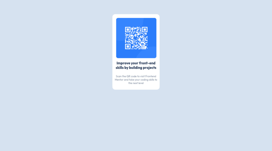 Frontend Mentor | Responsive QR code design coding challenge solution Frontend Mentor | Responsive QR code design coding challenge solution
