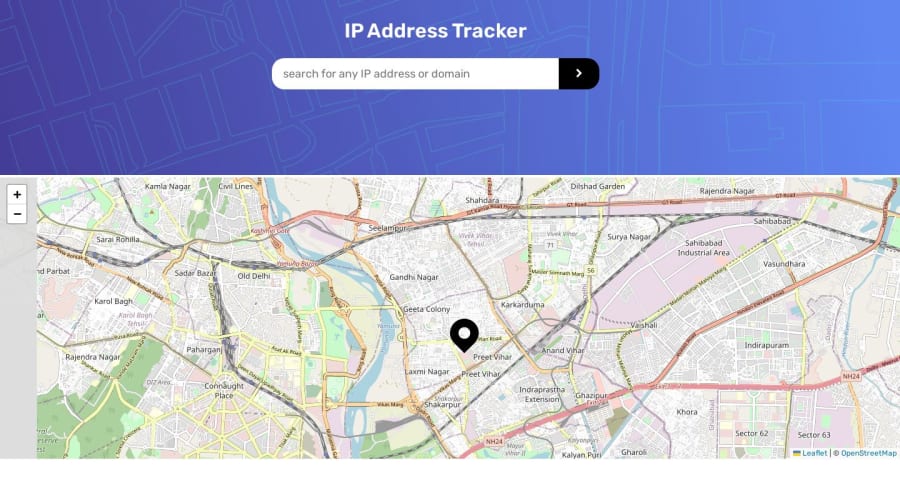 Frontend Mentor Responsive Ip Address Tracker Coding Challenge Solution