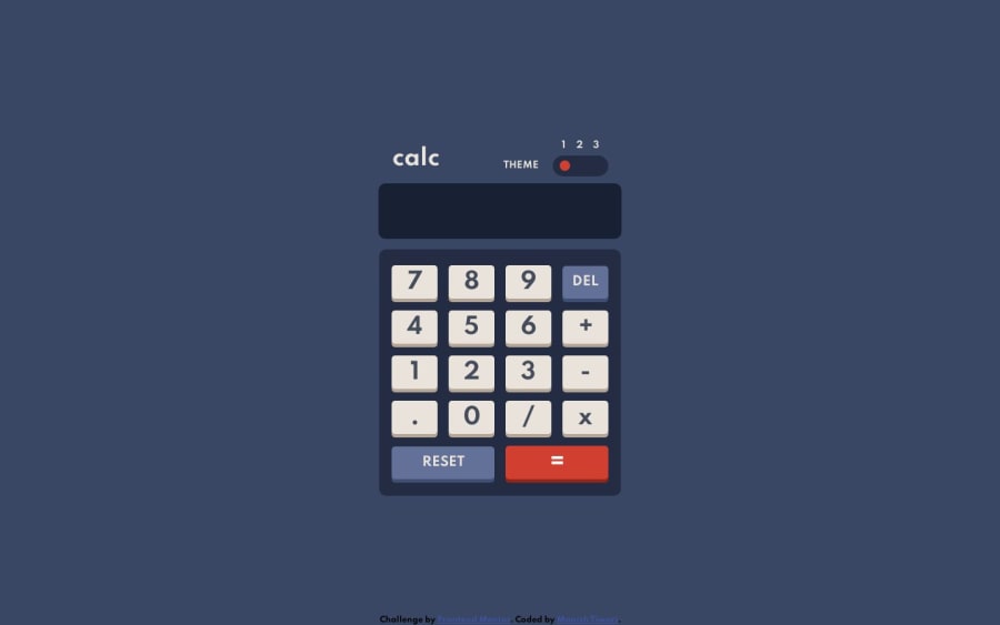 Frontend Mentor Calculator App Using Html Css And Javascript Coding Challenge Solution