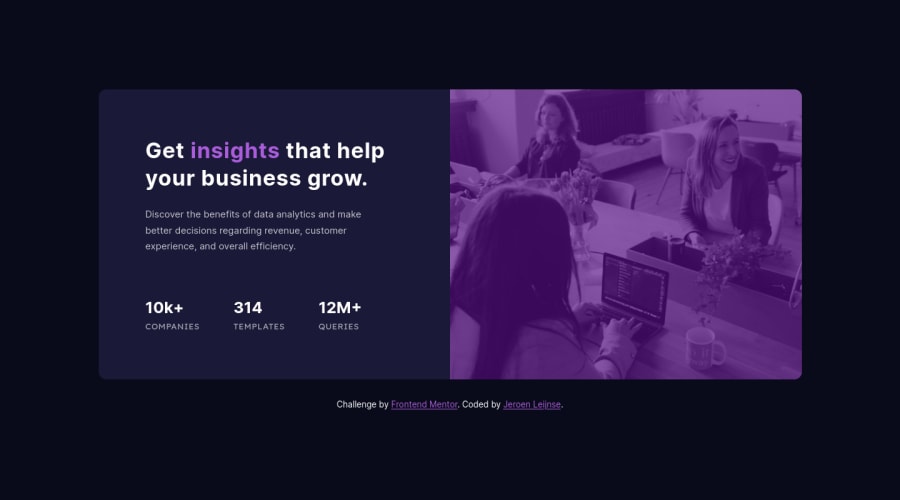 Frontend Mentor Responsive Stats Preview Card Component Using Html And Scss Coding Challenge