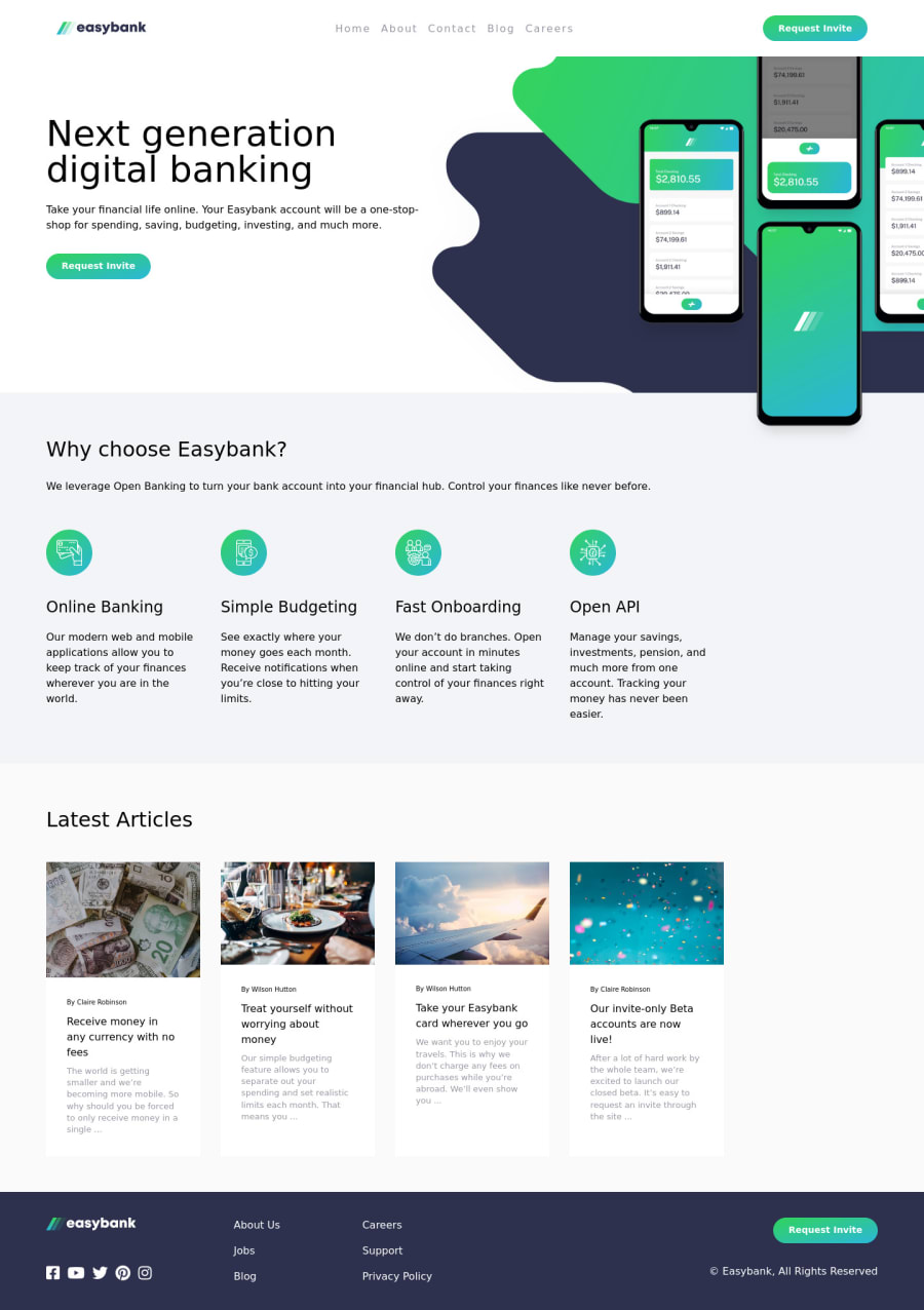 Frontend Mentor Html Css Css Variables And Flexbox Grid And Javascript Coding Challenge