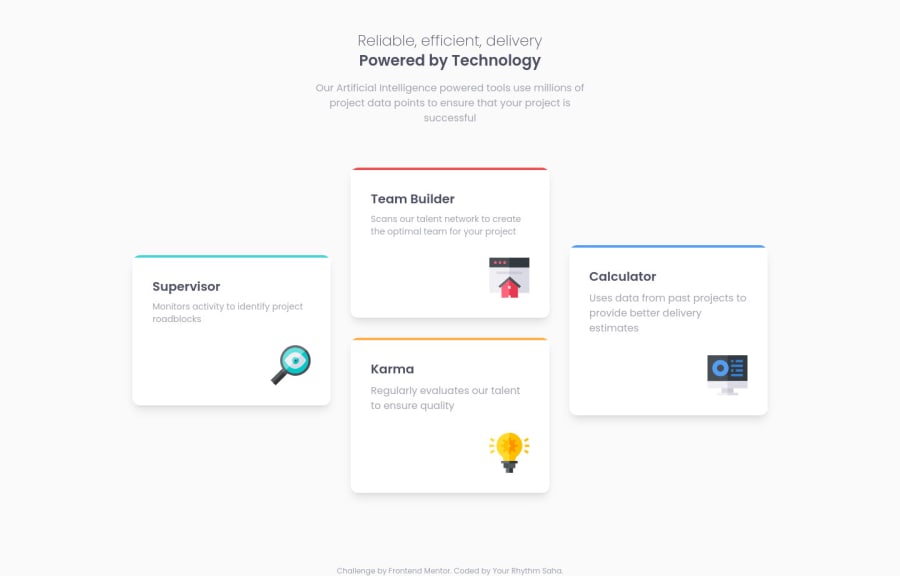 Frontend Mentor Four Card Feature Section With Nextjs And Tailwind Css Coding Challenge Solution