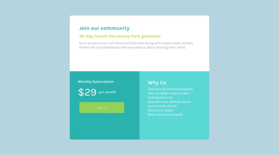 Frontend Mentor Price Grid Using Css And Html Coding Challenge Solution