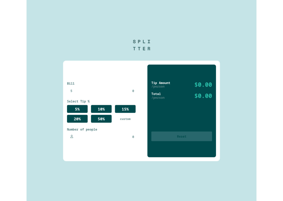 Frontend Mentor Creating Responsive Tip Calculator App Using Html Css Javascript Coding