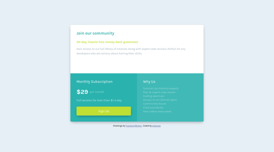 Frontend Mentor Mobile First Solution Using Css Grid And Flexbox Coding Challenge Solution