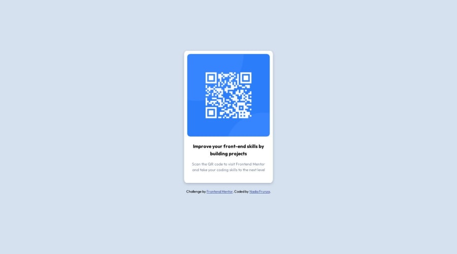 Frontend Mentor Qr Code Component Using Html Css Flexbox Coding Challenge Solution