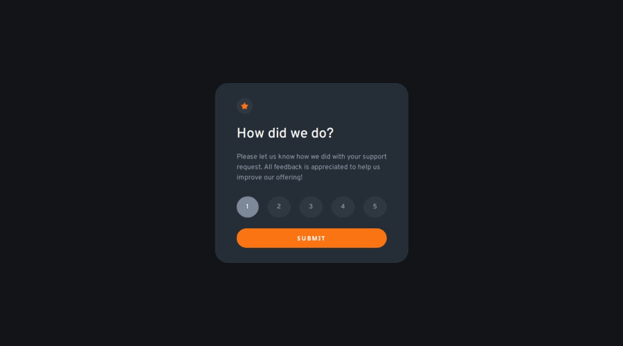 Frontend Mentor Interactive Rating Component Using Vuejs Coding Challenge Solution