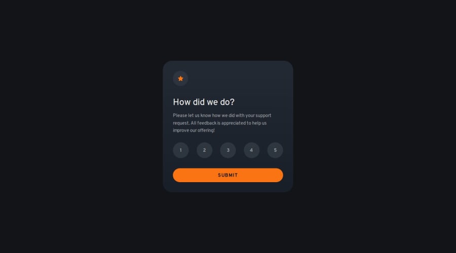 Frontend Mentor Responsive Interactive Rating Nextjs React Tailwindcss Coding Challenge Solution