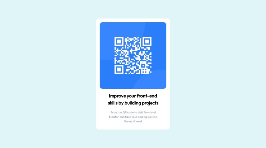 Frontend Mentor Qr Code Component Coding Challenge Solution