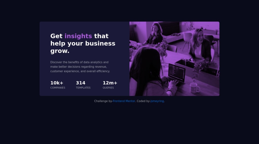 Frontend Mentor Stats Preview Card With Simple Html And Css Coding Challenge Solution