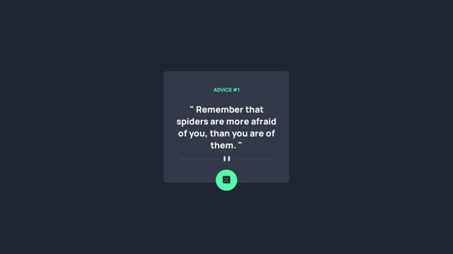 Frontend Mentor Advice App Using React Js And Css Coding Challenge Solution