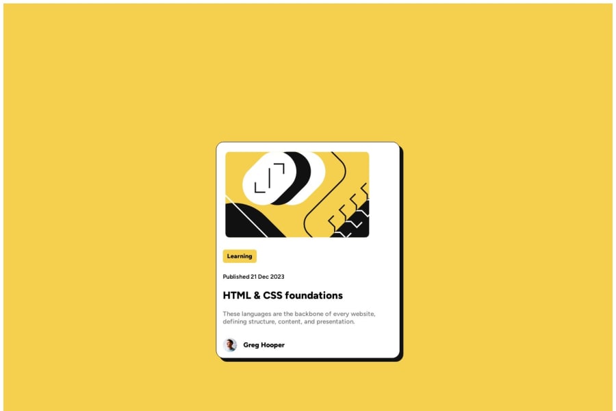 Frontend Mentor Flexbox Css Html Coding Challenge Solution 1470