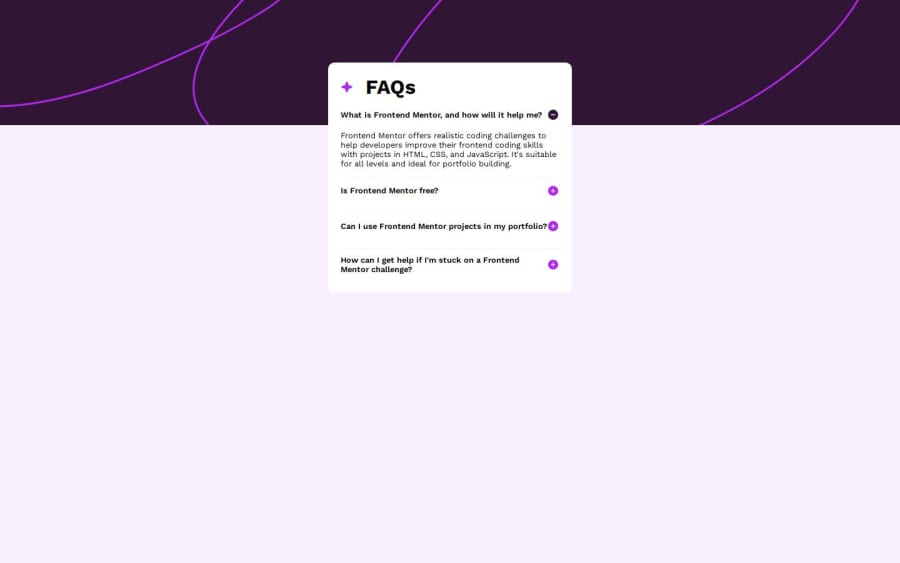 Frontend Mentor Faq Accordion Uising Flex Box And Js Coding Challenge Solution