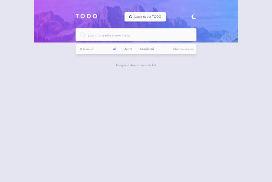Frontend Mentor Todo Created With Nextjs Tailwindcss And Typescript