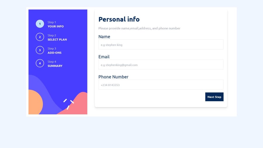 Frontend Mentor | Responsive Multi step form web app coding challenge ... Frontend Mentor | Responsive Multi step form web app coding challenge ...