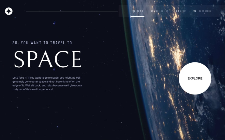 Frontend Mentor Space Tourism Multipage Website With Vue Js And Bootstrap Coding Challenge Solution