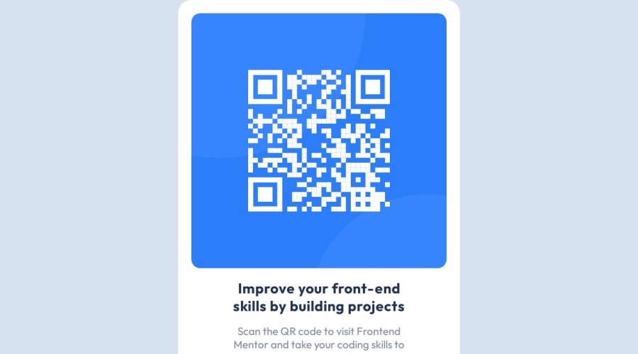 Frontend Mentor My First Frontend Mentor Challenge Qr Code