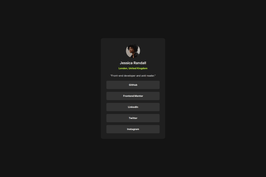 Frontend Mentor My Solution Of Social Links Profile Challenge Coding Challenge Solution